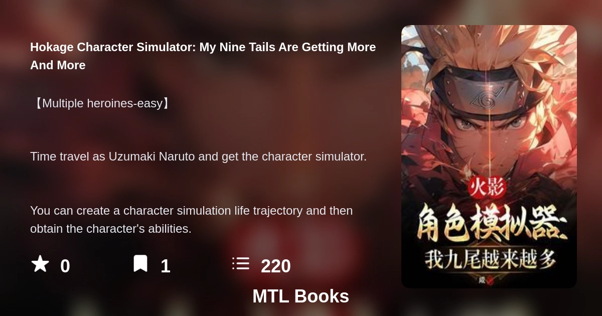 Hokage Character Simulator: My Nine Tails Are Getting More And More ...