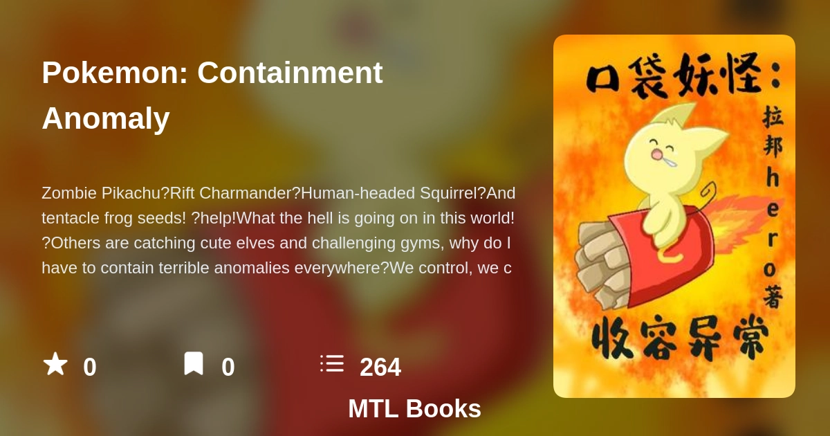 Pokemon: Containment Anomaly | MTL Books