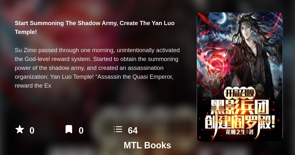 Start Summoning The Shadow Army, Create The Yan Luo Temple!
